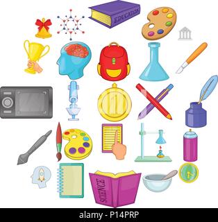 Fundamental icons set, cartoon style Stock Vector Image & Art - Alamy