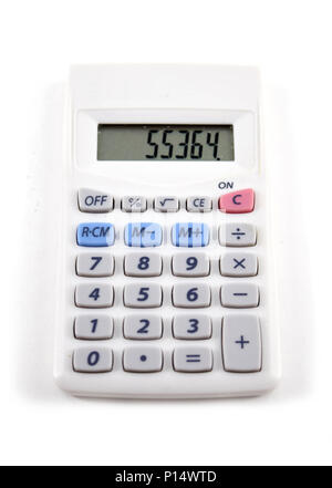 gray calculator isolated Stock Photo - Alamy