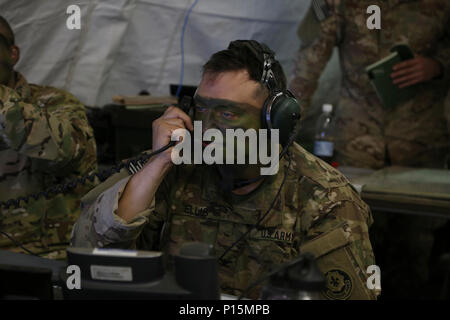 4th Cavalry "Saber" Brigade Commander Col. Timothy Gallagher presides ...