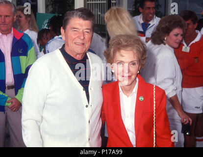 PACIFIC PALISADES, CA - OCTOBER 6: (L-R) Ronald Reagan and Nancy Reagan ...