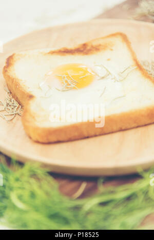 Tasty breakfast consists of eggs, bacon, beans, tomatoes, with spices ...