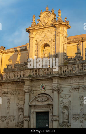 Example of South Italian baroque style, Duomo cathedral church in Lecce ...