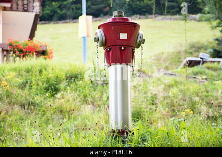 fire hose connections outside a building Stock Photo - Alamy