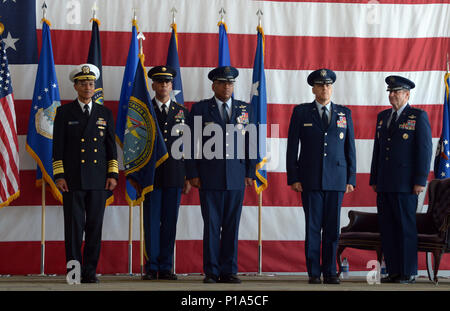 Maj. Gen. Richard Clark, 8th Air Force commander, introduces Col. Ty ...