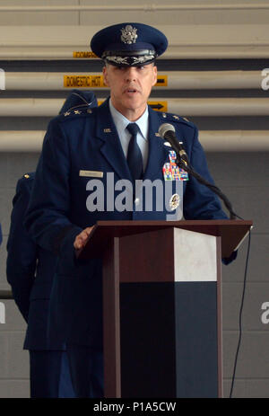 Air Force Maj. Gen. Thomas Bussiere, Eighth Air Force commander Stock ...