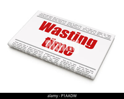 Time concept: newspaper headline Timeline Stock Photo - Alamy