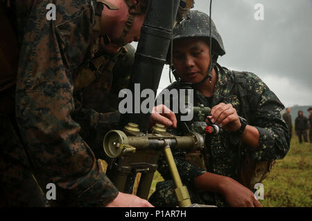 U.S. Marine Corps mortarmen, Weapons Platoon, Battalion Landing Team ...