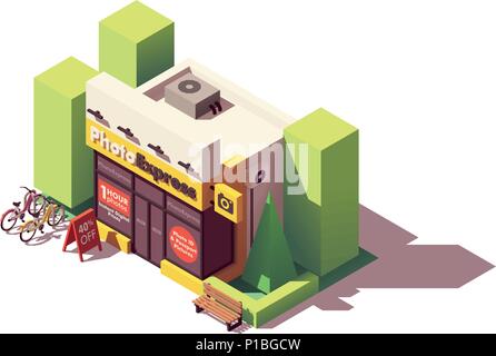 Vector isometric photo printing shop Stock Vector Image & Art - Alamy