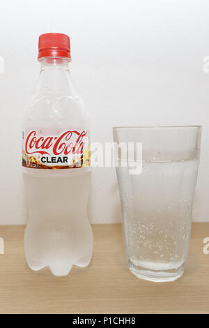 Tokyo, Japan. 12th June, 2018. A bottle of the new product Coca-Cola ...