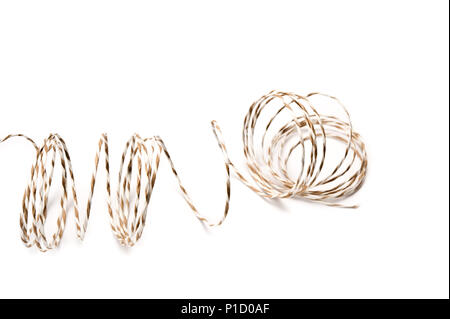 String coils on white background Stock Photo - Alamy