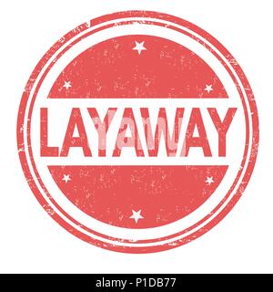 Layaway grunge rubber stamp on white background, vector illustration ...