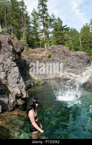 Opal Creek Wilderness area Three Pools Swimming Hole Stock Photo - Alamy