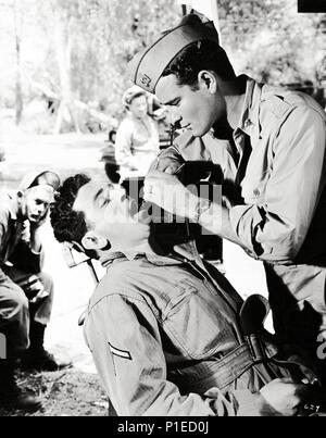 OBJECTIVE, BURMA ! 1945 Warner Bros film with Errol Flynn at right as ...