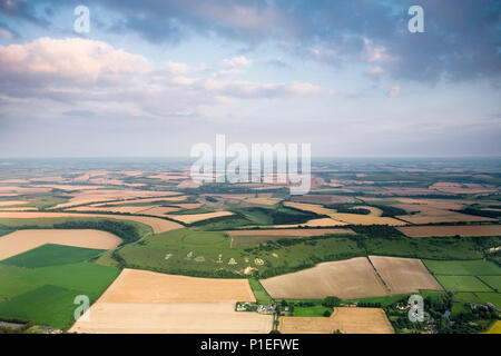 The Fovant Badges and Chiselbury Iron Age Fort, Wiltshire, England, UK ...