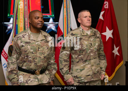 Lt. Gen. Stephen M. Twitty, commander of First Army, presents a ...