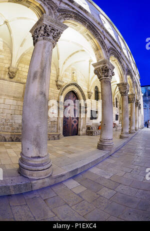 Vertical view of a mediterranean coastline landscape, with an intense ...