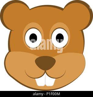 Isolated cute beaver character avatar Vector Stock Vector Image & Art ...