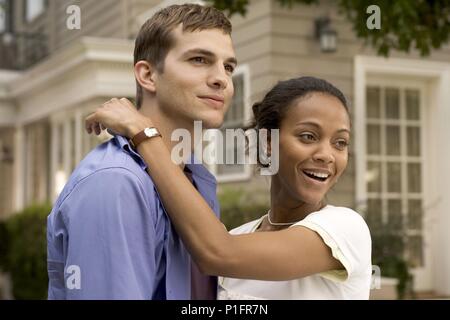 ASHTON KUTCHER, ZOE SALDANA, GUESS WHO, 2005 Stock Photo - Alamy