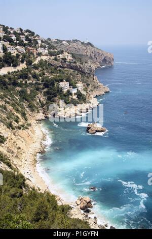 Javea Playa Ambolo beach Xabia in Mediterranean Alicante Spain Stock ...