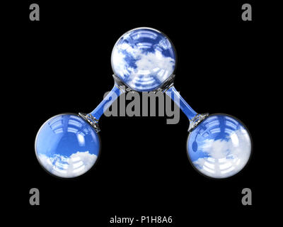 3d Illustration, molecule of ozone. isolated white Stock Photo - Alamy