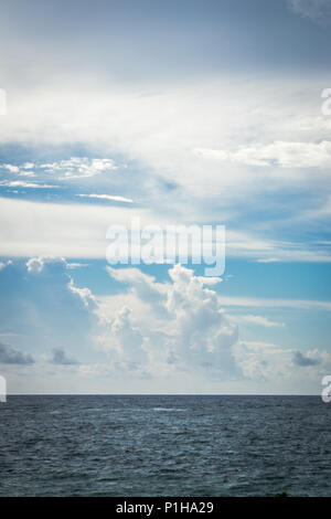 Clouds over the sea at Tulum Mexico Stock Photo - Alamy