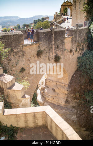 The old bridge at Ronda Spain Stock Photo - Alamy