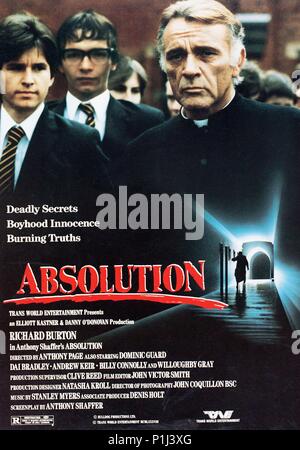 Original film title: ABSOLUTION. English title: ABSOLUTION. Year: 1978. Director: ANTHONY PAGE ...