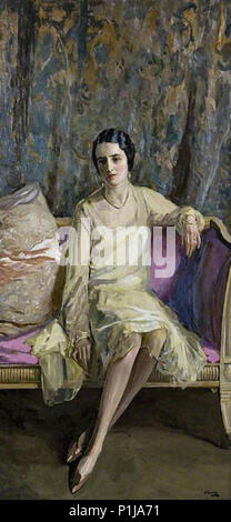 Lavery Sir John - Eileen in Primrose Yellow - British School - 19th ...