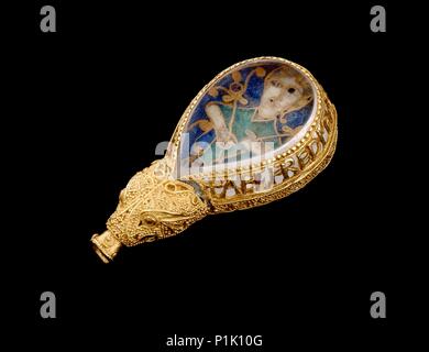 Jewelled terminal of aestel (The Alfred Jewel), 871 - 899. Artist ...
