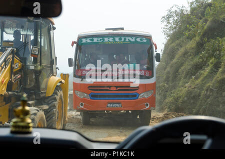 Rural traffic jam, Trishuli Highway, Kathmandu, Nepal Stock Photo - Alamy