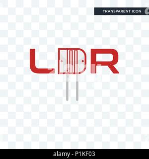 Ldr icon, linear isolated illustration, thin line vector, web design ...