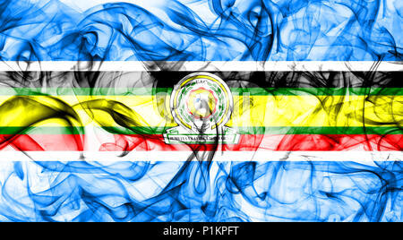 East African Community smoke flag, EAC flag Stock Photo - Alamy