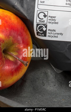 Non recyclable food packaging Stock Photo - Alamy