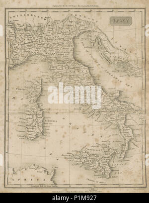 (1811) MAP OF ITALY Stock Photo - Alamy