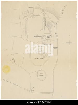 (1879) Map of the Hill of Tara Stock Photo - Alamy