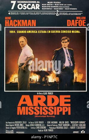 Original Film Title: MISSISSIPPI BURNING. English Title: MISSISSIPPI ...