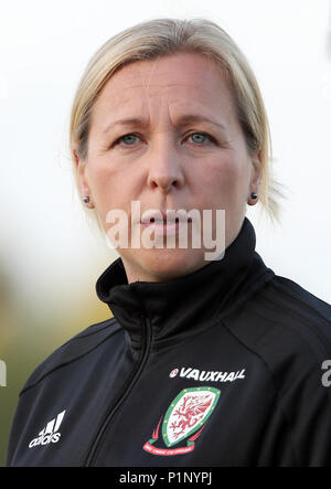 Jayne Ludlow Wales Women Football Team Manager holds her press ...