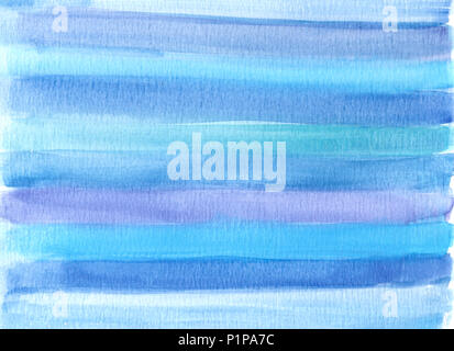 Bright Light Blue Watercolor Lines In Wash Stock Photo - Alamy