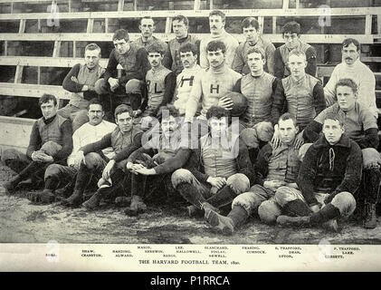 The Harvard Football Team, 1890 Stock Photo - Alamy