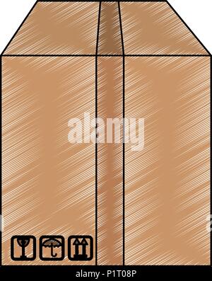 Cardboard box isolated scribble Stock Vector Image & Art - Alamy
