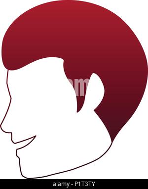 Young man faceless cartoon red lines Stock Vector Image & Art - Alamy