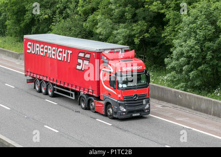 Surefreight SF: Haulage delivery trucks, red lorry, transportation ...