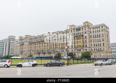 Cook County Hospital during the groundbreaking ceremony its ...