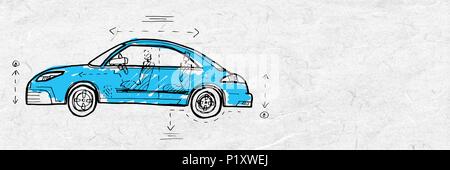 Sketch of car hand drawing Stock Photo - Alamy