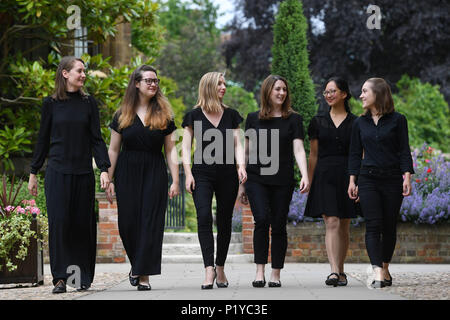 (left to right) Claire Innes-Hopkins, Ellie Carter, Anna Lapwood, Katy ...