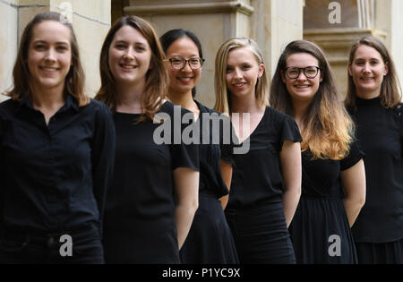 (left to right) Claire Innes-Hopkins, Ellie Carter, Anna Lapwood, Katy ...