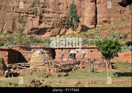 Traditional stone houses of the Tigray, Ethiopia Stock Photo: 75605406 ...