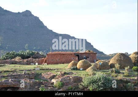 Traditional stone houses of the Tigray, Ethiopia Stock Photo: 75605406 ...