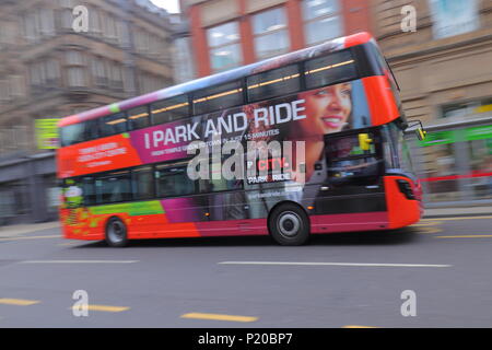 Leeds New Park & Ride Bus Stock Photo - Alamy