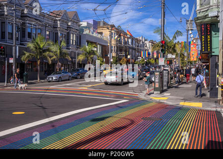 USA, California, San Francisco , Castro district, Castro street Stock ...